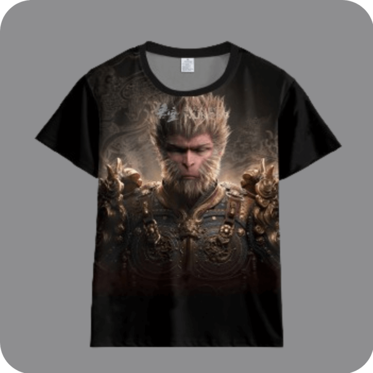 Black Myth Wukong T Shirt - Style C | Black Wukong Merch